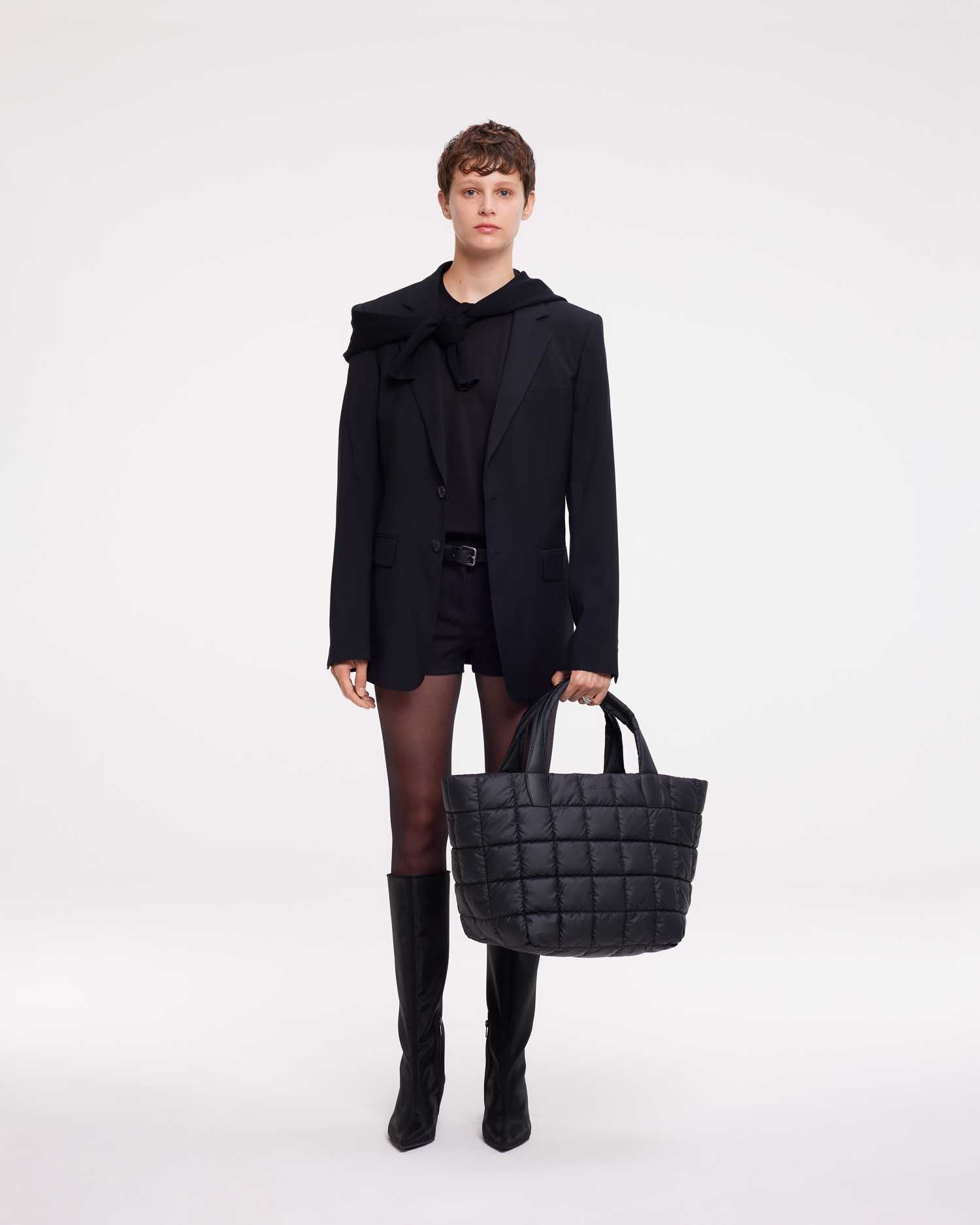 Porter Tote Medium | Matt Black Medium Tote Bags | VEE COLLECTIVE