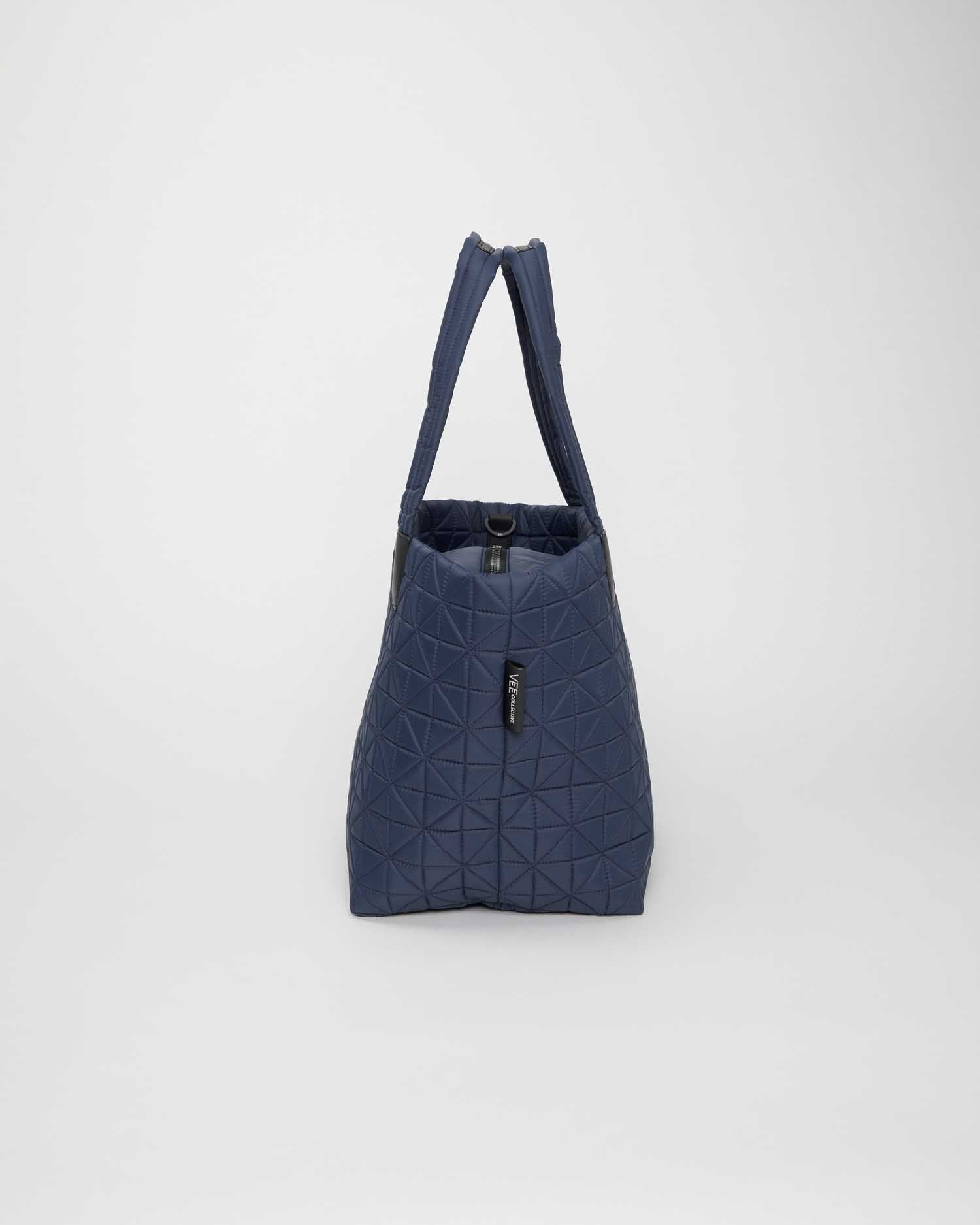 Vee Tote Medium | Midnight Blue Medium Tote Bags | VEE COLLECTIVE