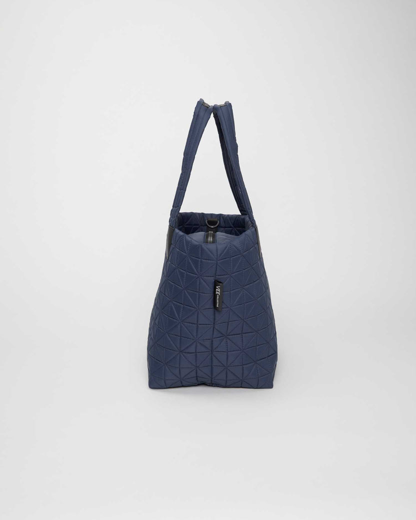 Vee Tote Medium | Midnight Blue Medium Tote Bags | VEE COLLECTIVE